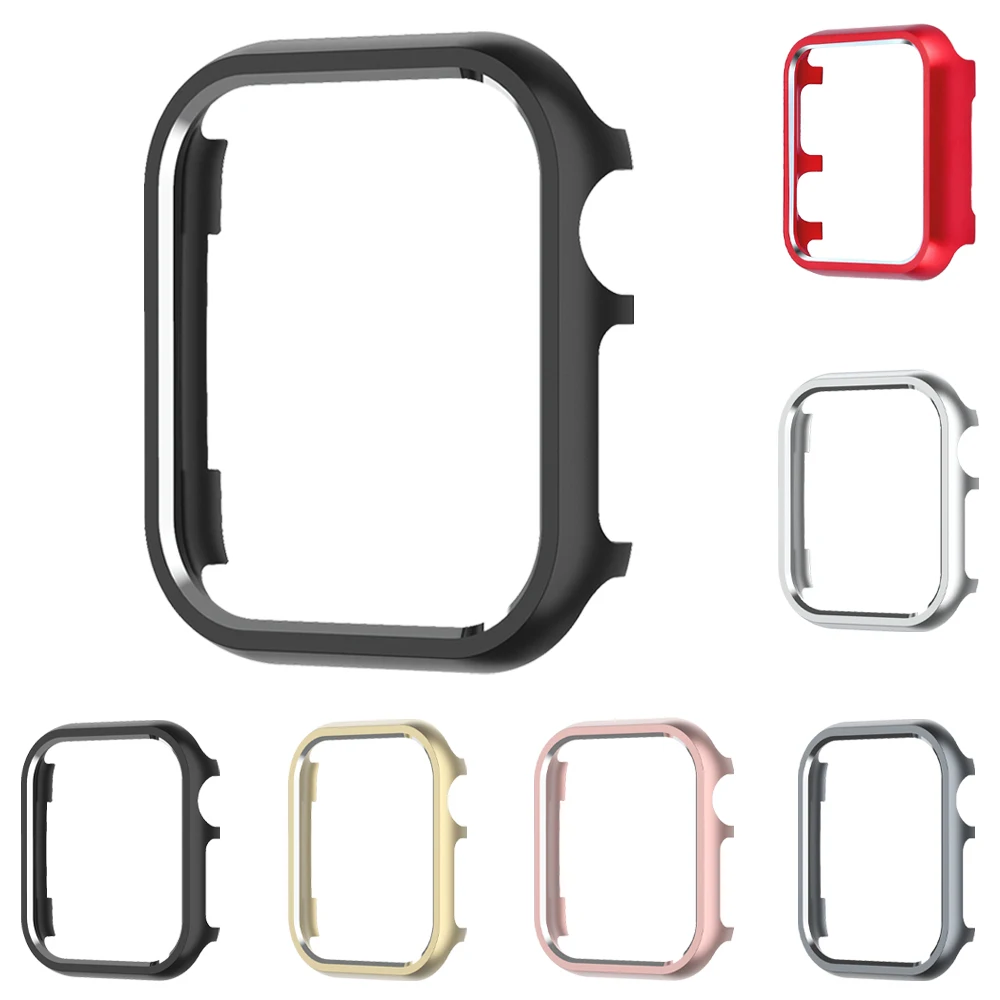 Hard-Metal-Case-for-Apple-Watch-Series-7-41mm-45mm-Cover-Bumper-for ...