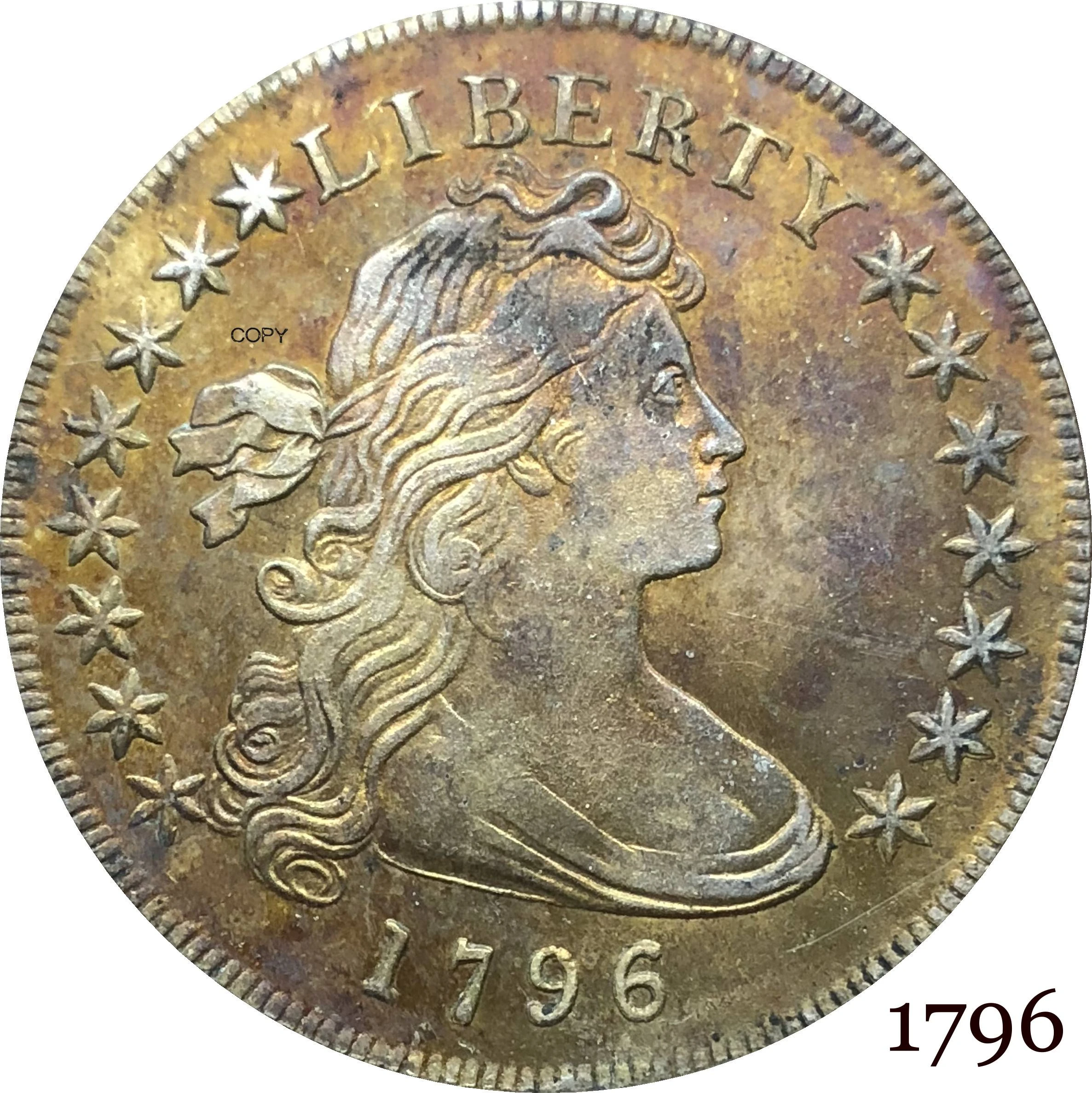 United States Of America Coin 1796 Liberty Draped Bust One Dollar Small ...