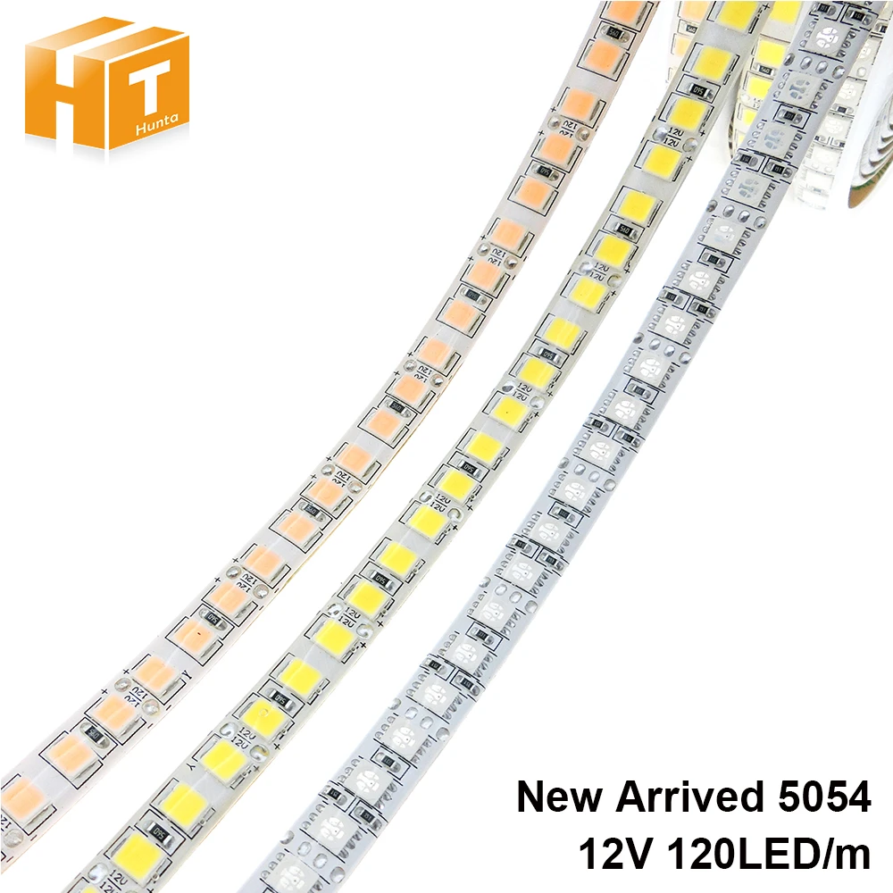 Led Strip 5054 Dc12v 120leds/m 5m Flexible Tape Light Warm White Cold ...