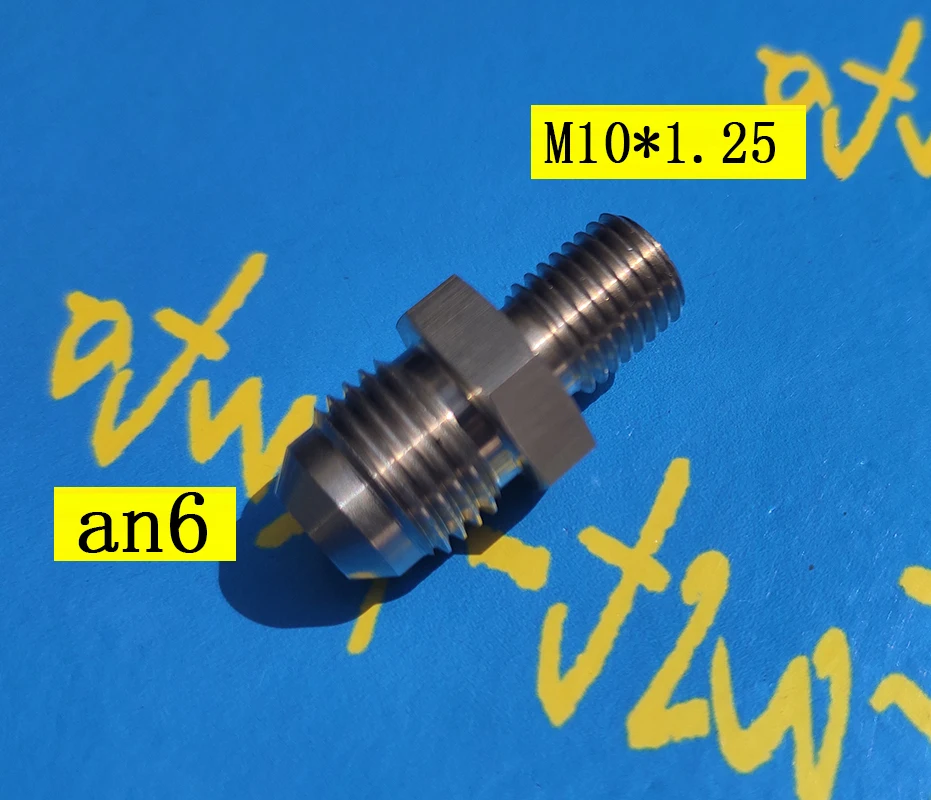 stainless steel male M10 P1.25 M10 * 1.25 M10 x 1.25 to -6an an6 an-6 male adaptor adapter Fitting