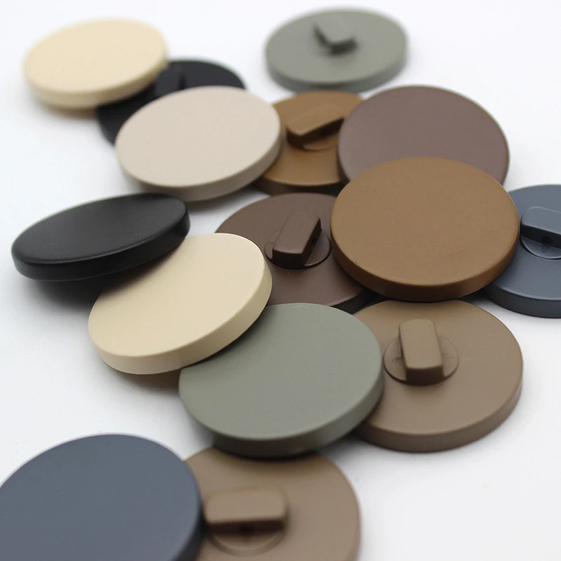 10pcs/Lot Resin Shank Button Flat High foot Spray Paint Buttons for ...