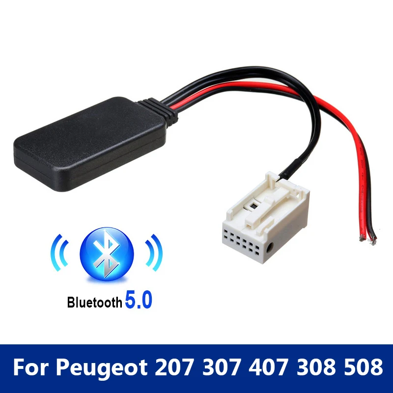 Módulo Bluetooth de 12 Pines, AUX IN estéreo inalámbrico, adaptador de ...