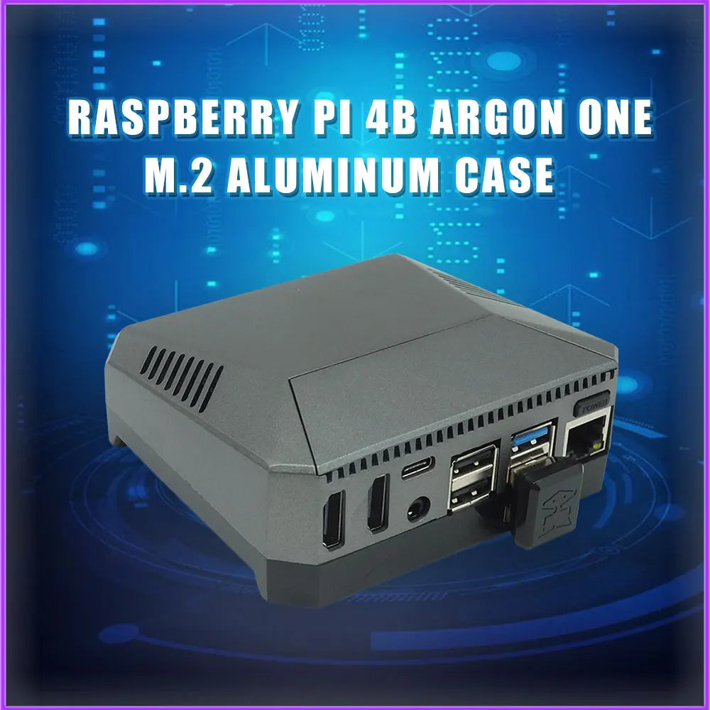 Carcasa Argon ONE M.2 para Raspberry Pi 4 Modelo B M.2 SATA SSD a placa ...
