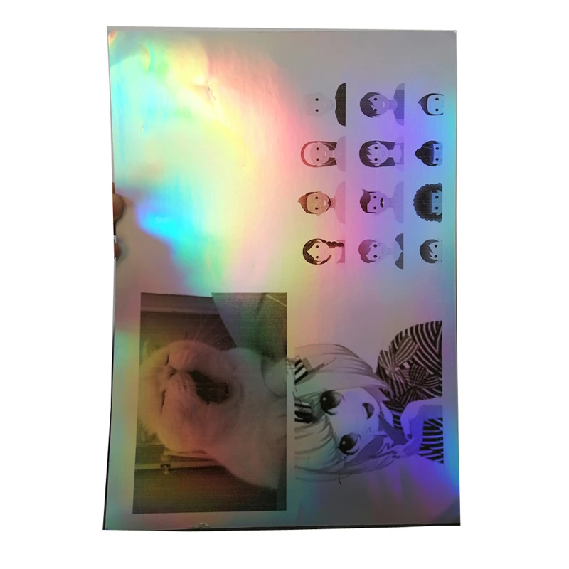 New Special Layer 50 Micron Thickness A4 Blank Hologram Silver Sticker ...