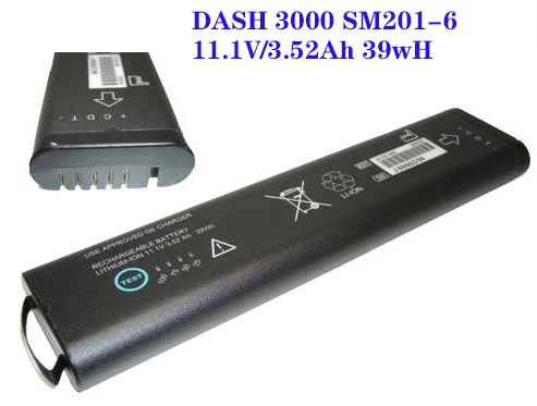 tops 39Wh News monitor ECG Battery SM201-6 for GE DASH 3000 DASH 4000 ...