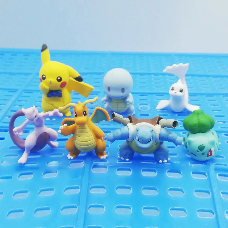 Original Bulk Pokemon Anime Figures Toys Figurine Small Ornaments Cake ...