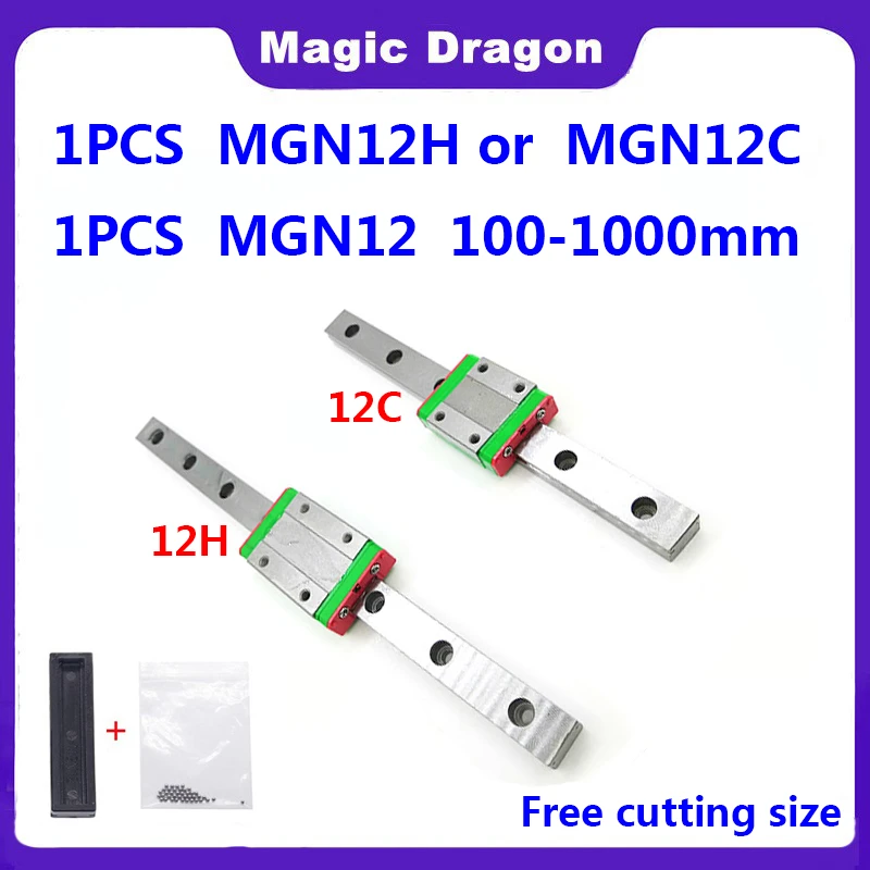 12mm Linear Guide Mgn12 100 150 200 250 300 350 400 450 500 550 600 700 ...