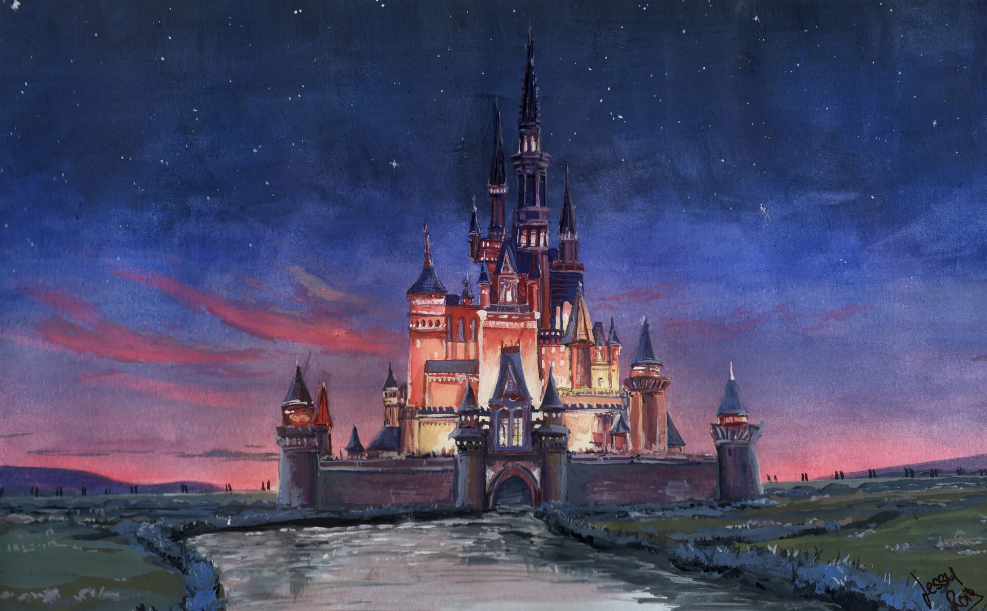 Vintage Disney Castle Posters