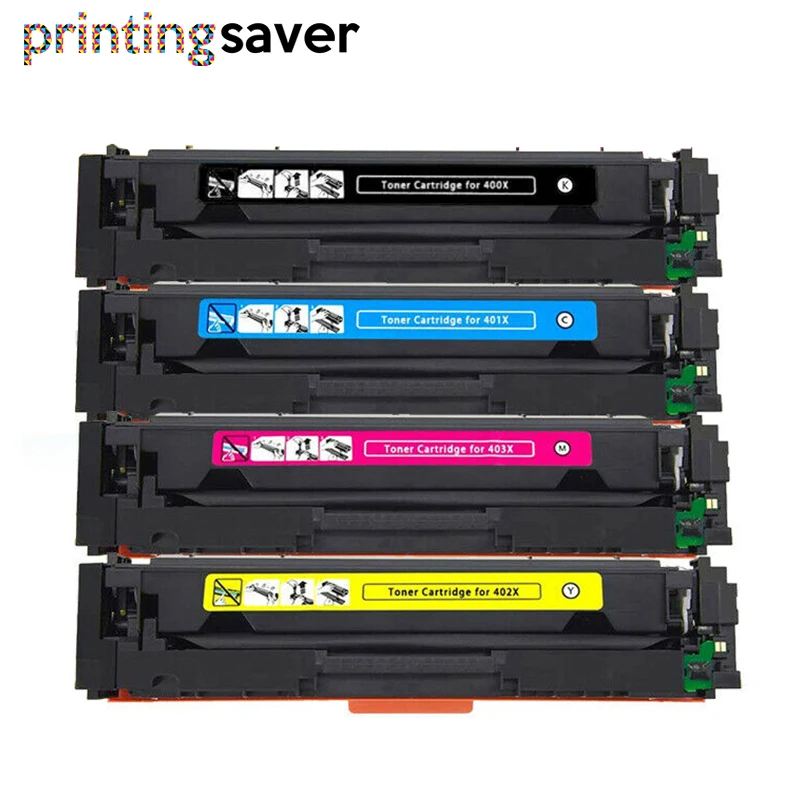 4PK Compatible CF400A CF400 CF401A 403A 201A Color Toner Cartridge For ...