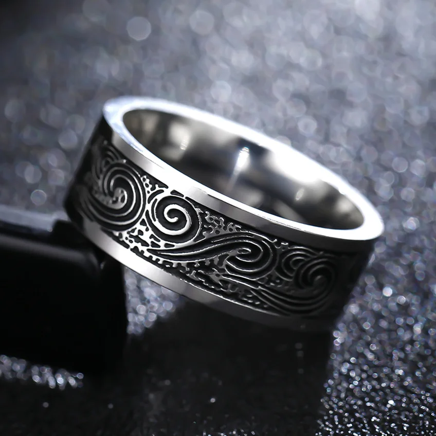 Vintage-316L-Stainless-Steel-Ring-for-Men-And-Women-Never-Fade-Power ...