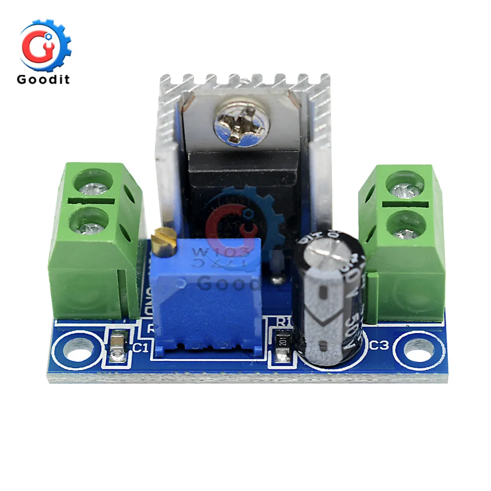 LM317 Adjustable Voltage Linear Regulator Power Supply Step Down Buck ...