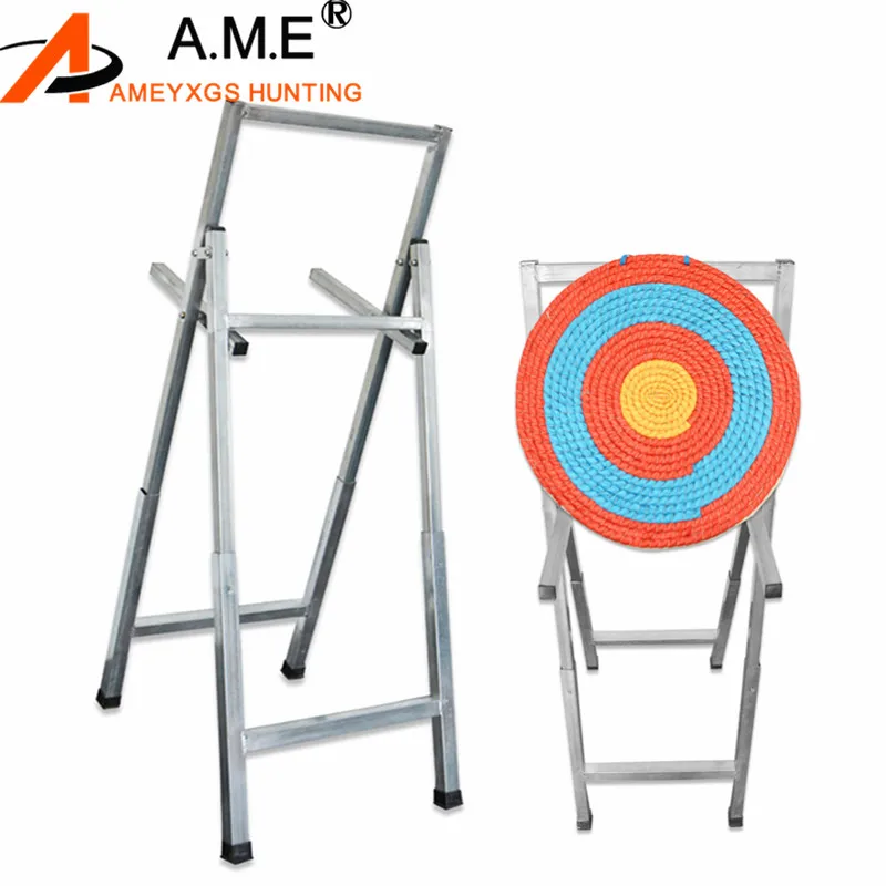 1pc Archery Folding Target Stand Steel Shooting Tips Target Frame Rack ...
