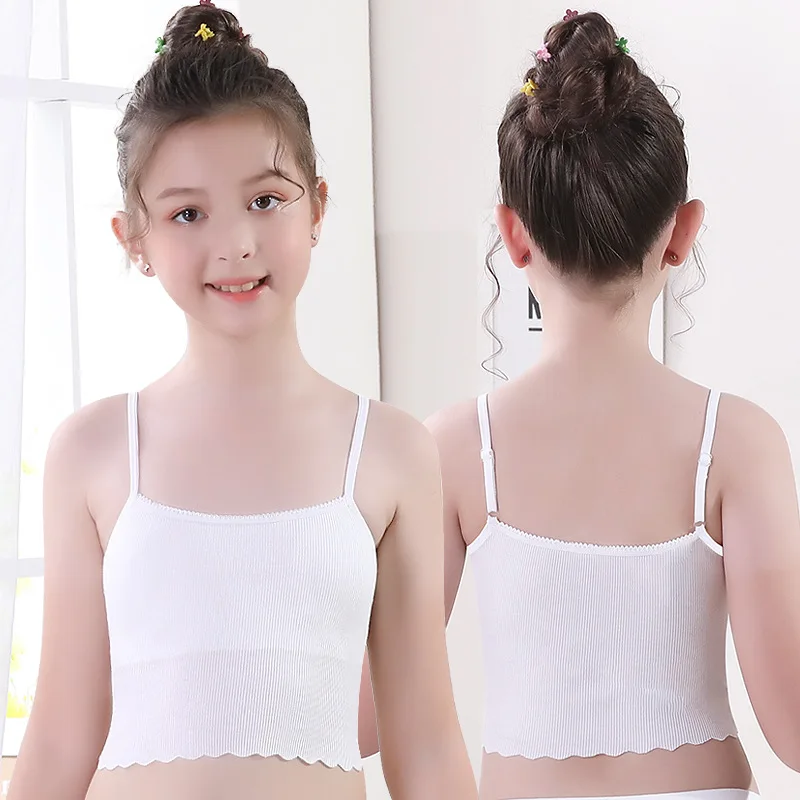 Tops For Children Modal Tank Top Girl White Breathable And Comfortable ...