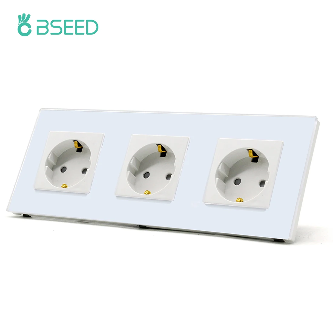 Bseed New Triple EU Russia Standard Power Sockets White Black Grey Gold ...