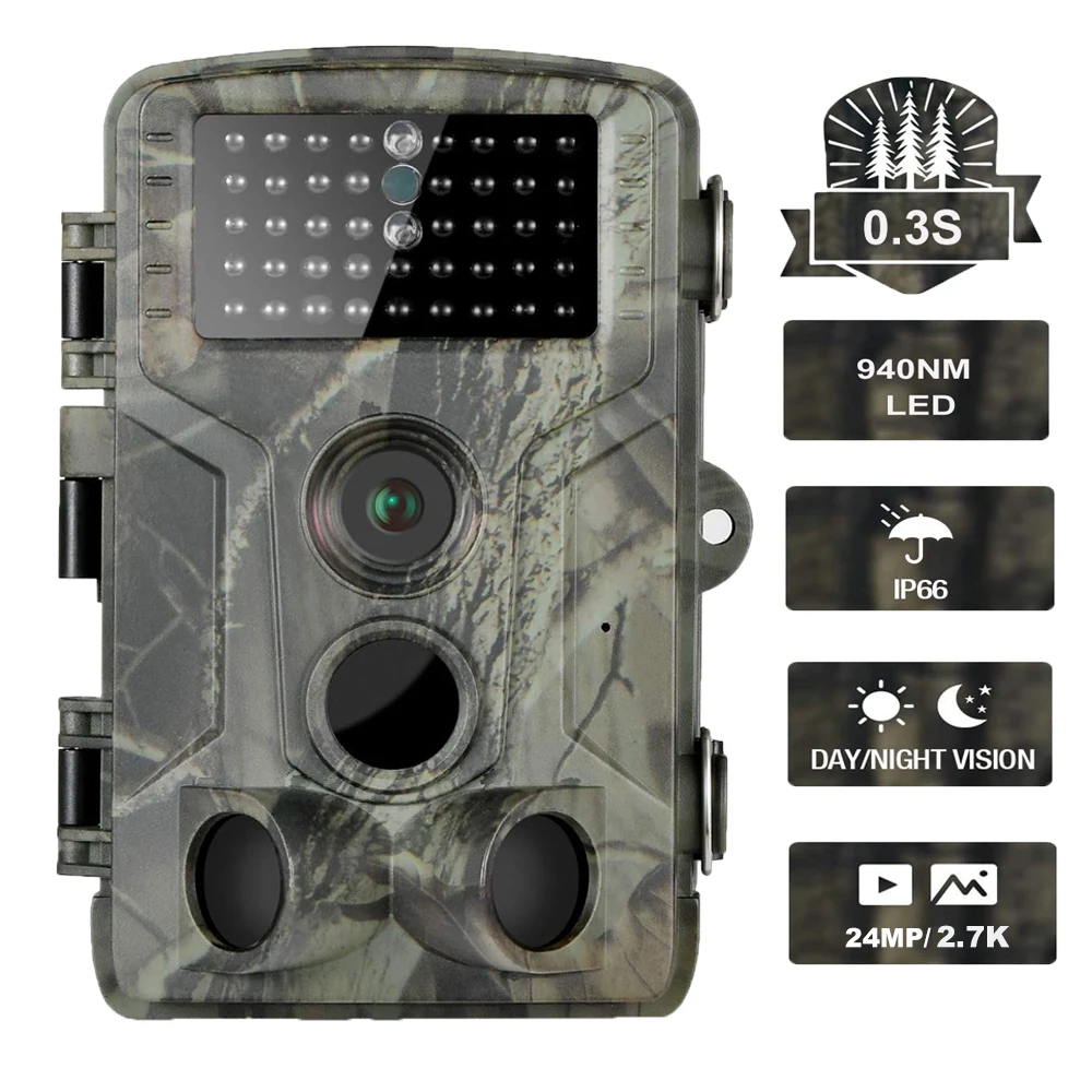 2.7K 24MP Wireless Trail Camera Hunting Cameras HC802A Wildlife ...