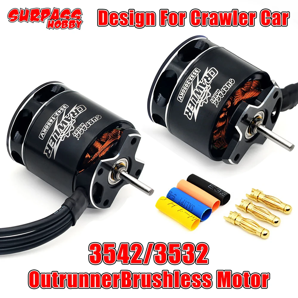Surpass Hobby 3532 3542 Crawler Outrunner Brushless Motor for 1/10 1/12 ...
