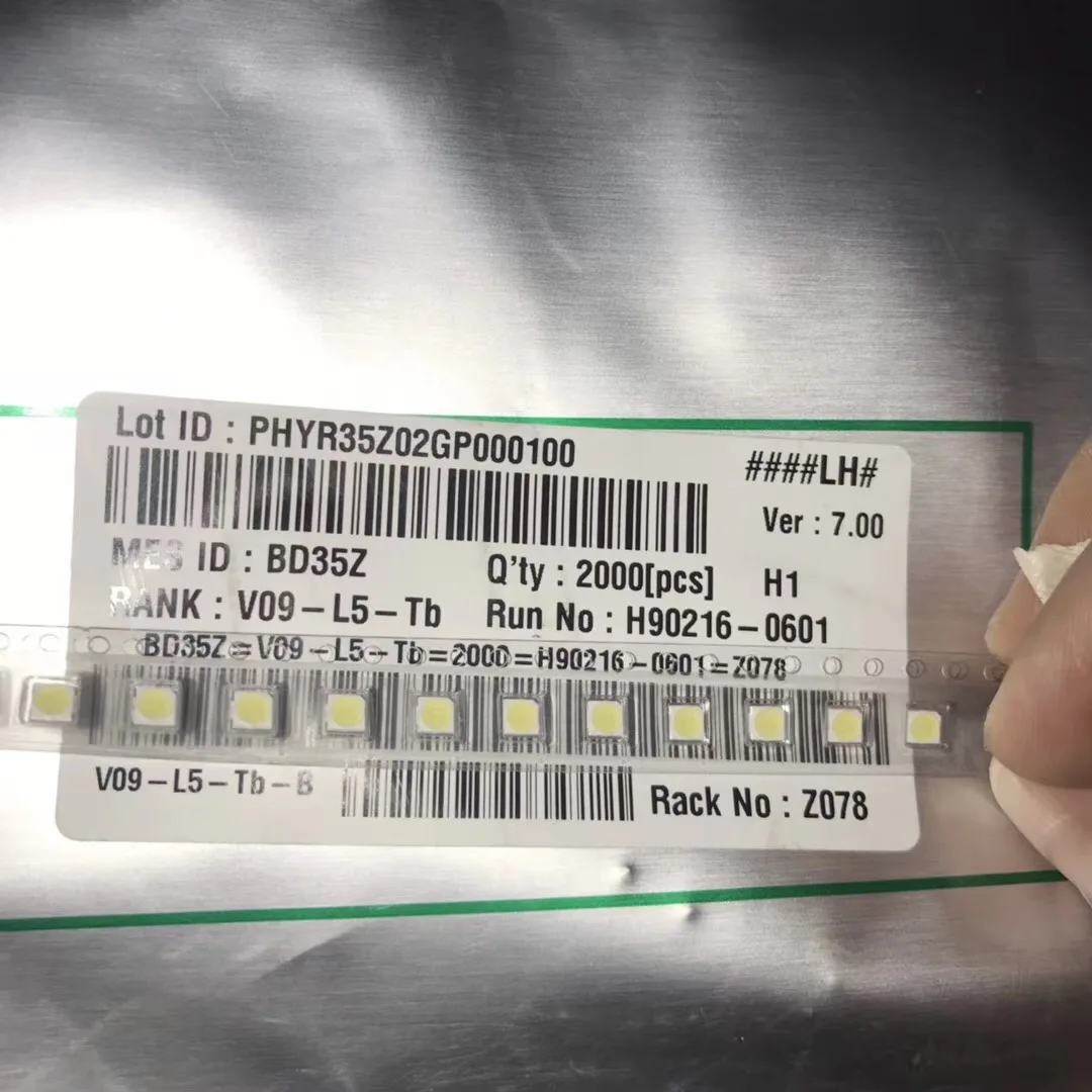 ORIGINAL FOR LG LED Backlight 2W 6V 3535 SMD LED 3535 6V Cool white LCD ...