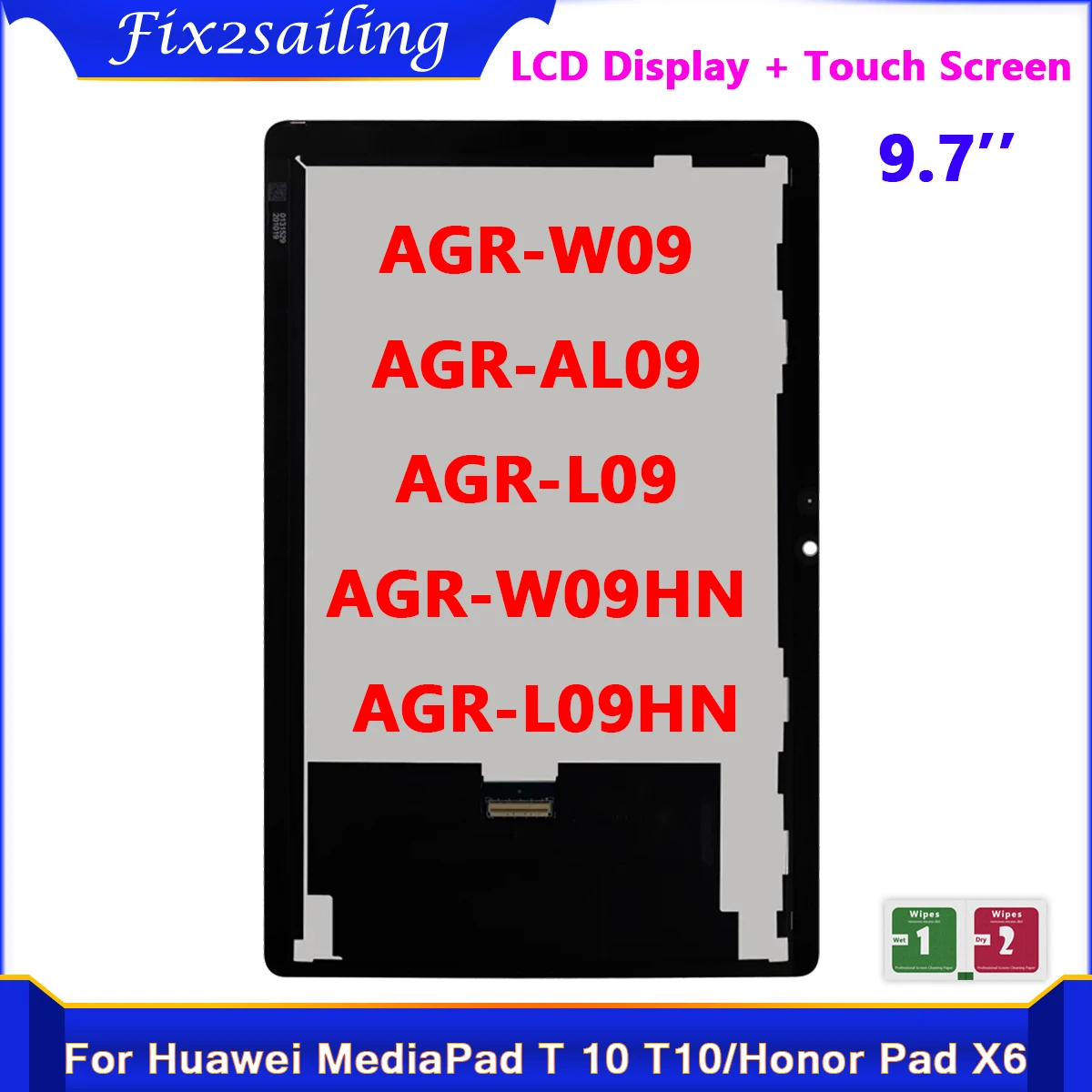 Pantalla LCD de 9,7 pulgadas para Huawei MediaPad T 10 T10/Honor Pad X6 ...