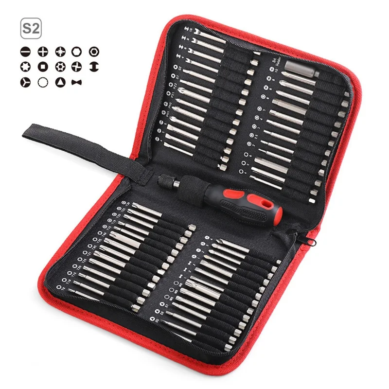 Repair-55-Pieces-Extra-Long-Bits-Set-S2-Steel-HRC55-60-Cross-Torx-Star ...