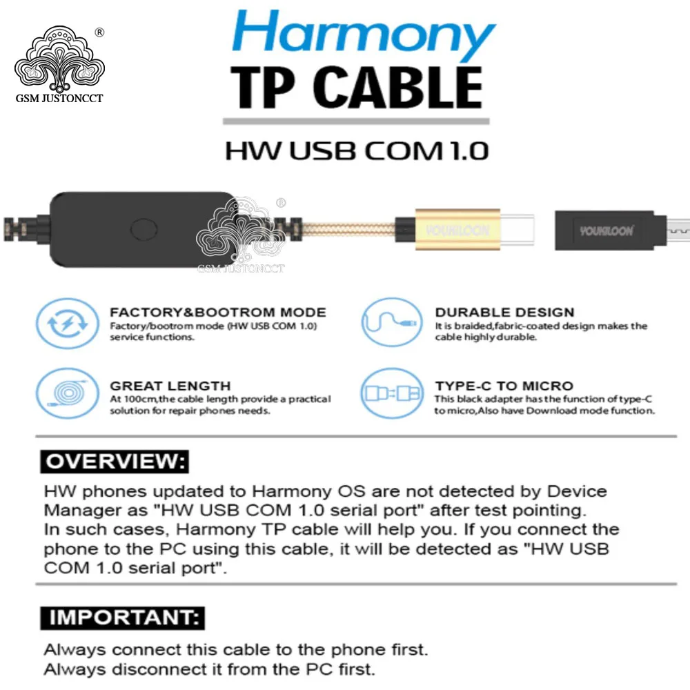 Harmony Tp Cable set - Câble Adaptateur Usb 2022 Pour Huawei Harmonyos - Chimera Pro, Câble Tp ...