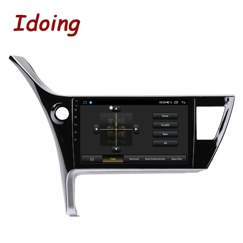 Idoing 10.2INCH Android Car Radio Multimedia Player For Toyota Corolla ...