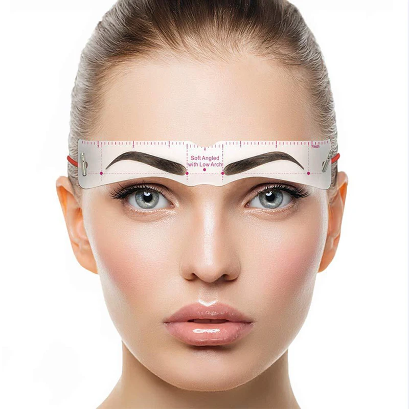 Soft Angled Eyebrow Stencil