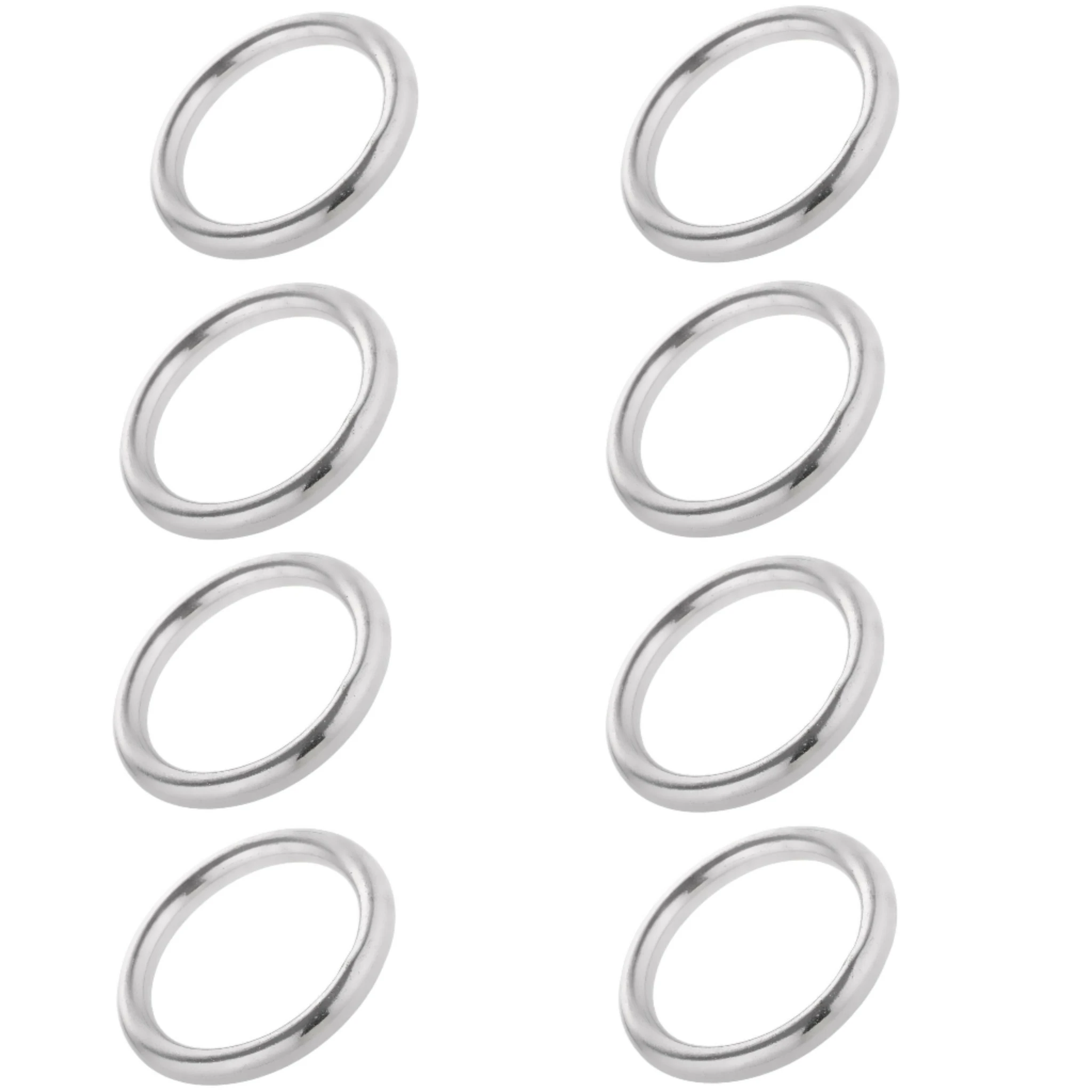 8pcs Marine Round O Ring Rigging For Boat 316 Grade Stainless Steel 3/ ...