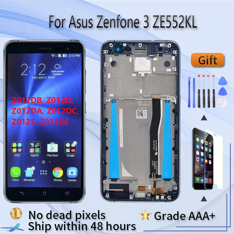 Lcd For Asus Zenfone 3 Ze552kl Screen Assembly Replacement Touch Glass ...