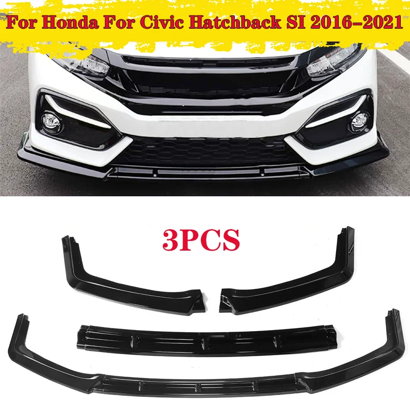 3PCS Car Front Bumper Lip Body Kit Spoiler Diffuser Protector Cover ...