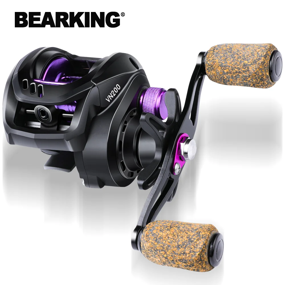 BEARKING Baitcasting Reel 7KG Max Drag 6.5:1 High Speed Fishing Reel ...