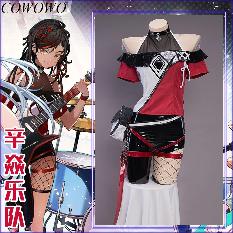 COWOWO Anime! Genshin Impact XinYan Band SJ Elegant Dress Uniform ...