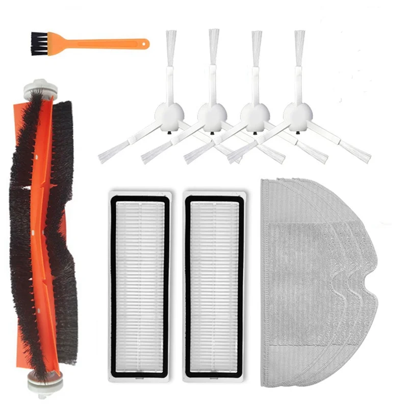 Filter Main Side Brush Mop Cloth Replacement Kits For Xiaomi Mijia 1c