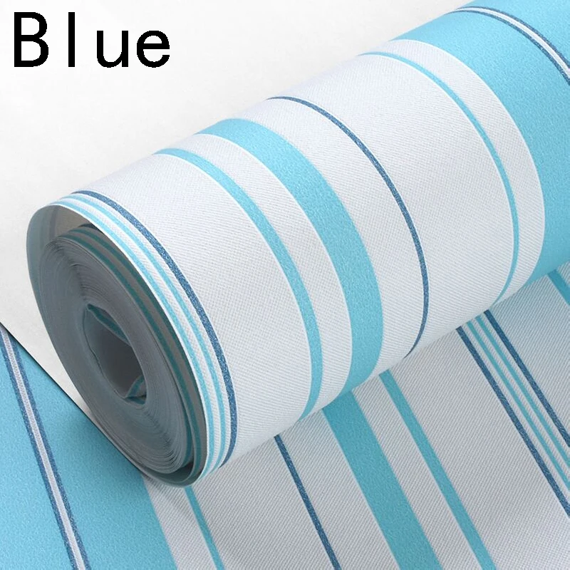 Light Blue Striped Wallpaper