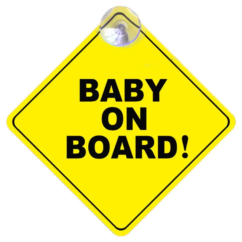1-Pc-BABY-ON-BOARD-Stroller-Safety-Car-Window-Sticker-Yellow-Reflective ...