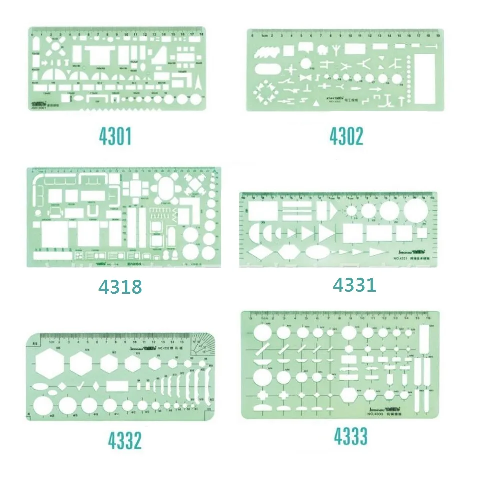 Drawing Templates Ruler for Furniture,Power Engineering,Interior Design ...