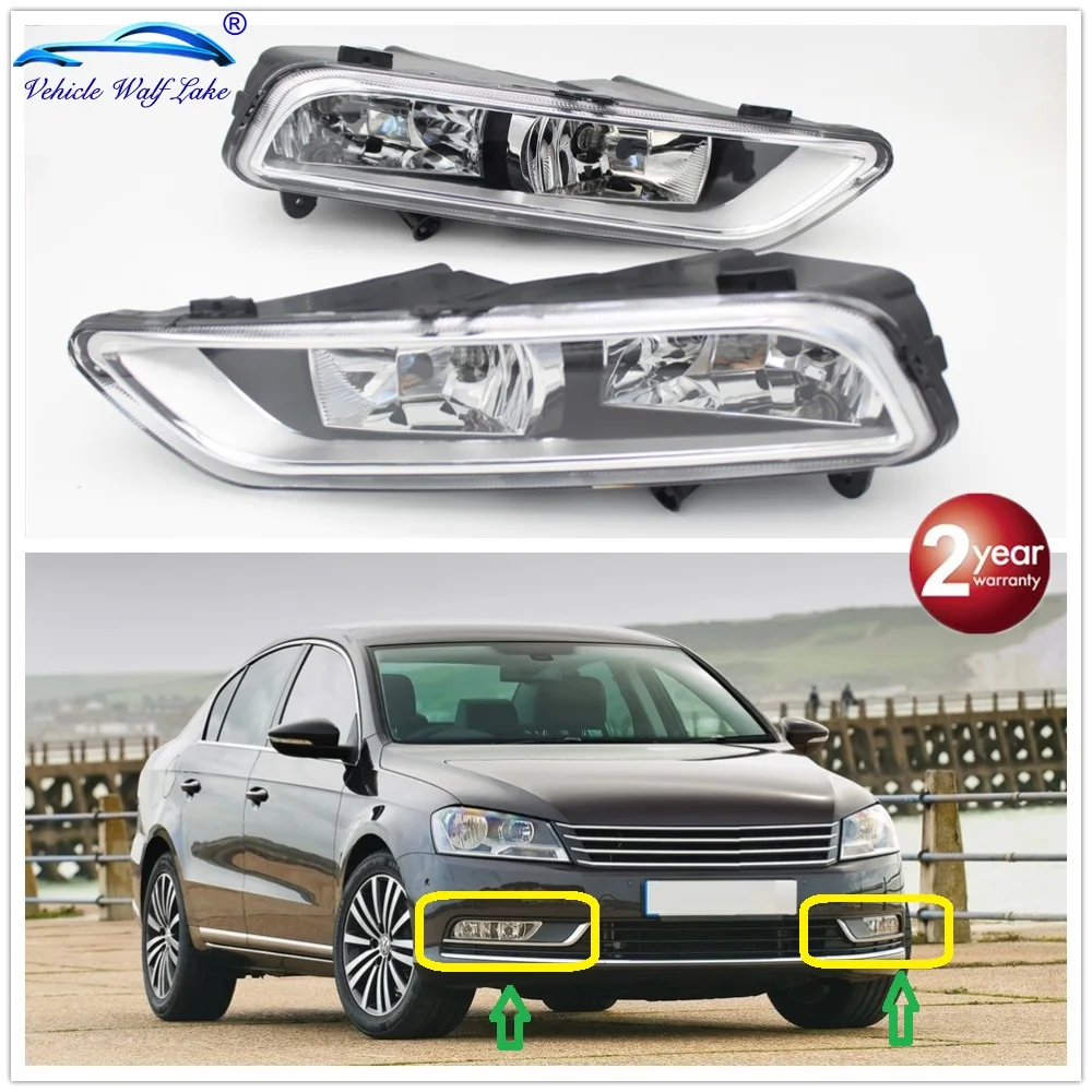 Fog Light For VW Passat B7 2011 2012 2013 2014 2015 Front Halogen Fog ...