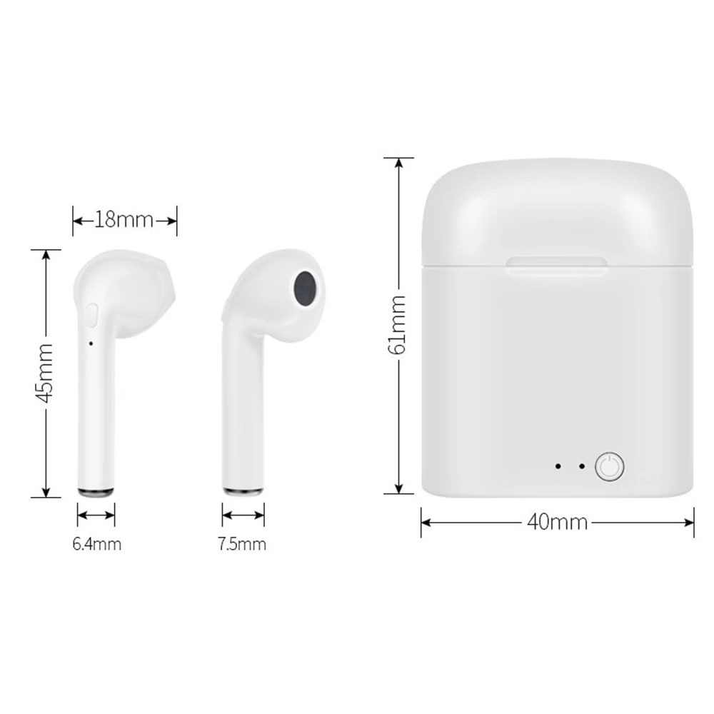 I7 Mini TWS, беспроводные Bluetooth 5,0 наушники, мини спортивные ...