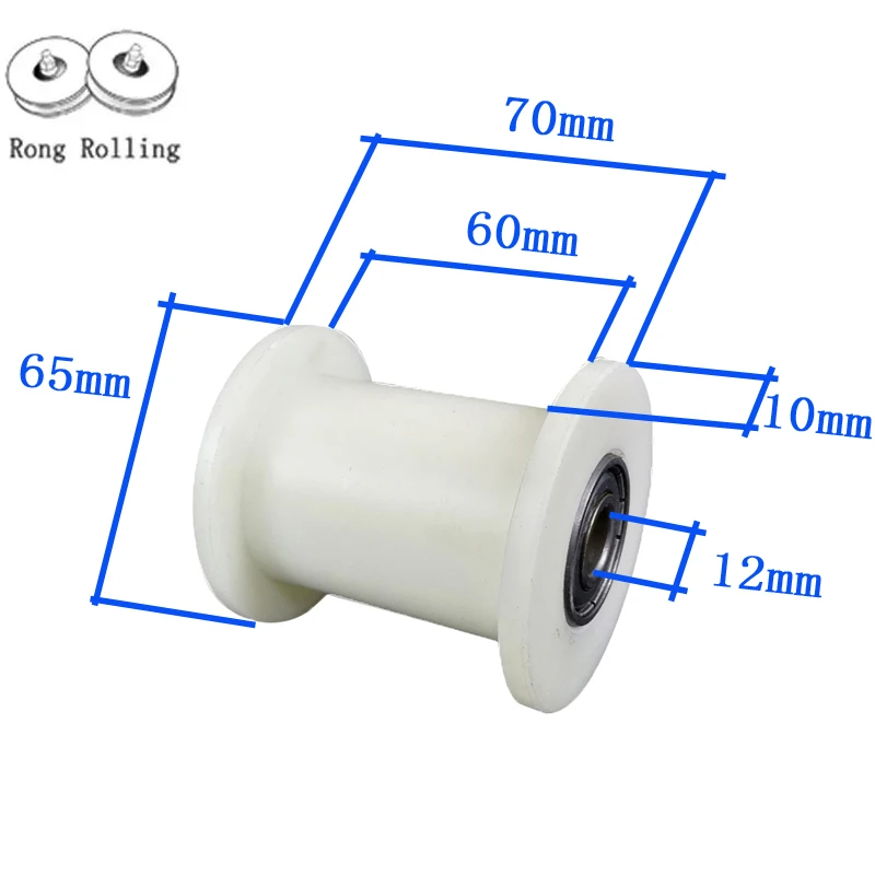 H-groove Width 60mm,sliding Grooved Nylon Roller Diameter 65mm ...