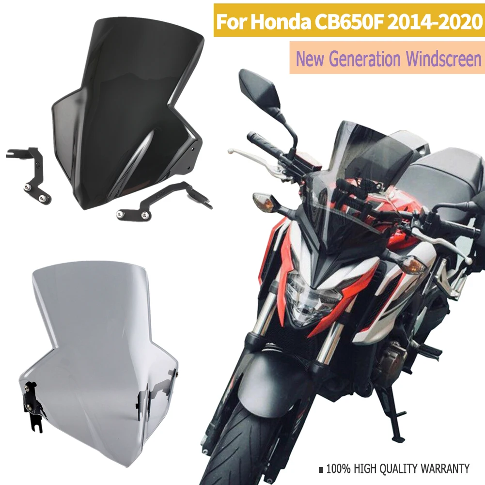 Motorcycle Fly Screen Windshield Windscreen for Honda CB650F 2014-2021 ...