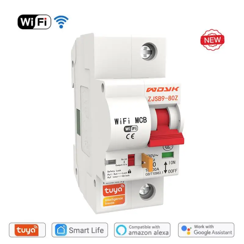 Smart wifi disjuntor 220v 1p 16a 20a muitos disjuntores de ar vida ...
