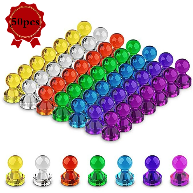 10-50pcs Push Pin Magnets Thumbtacks Strong Neodymium Magnets Cones ...