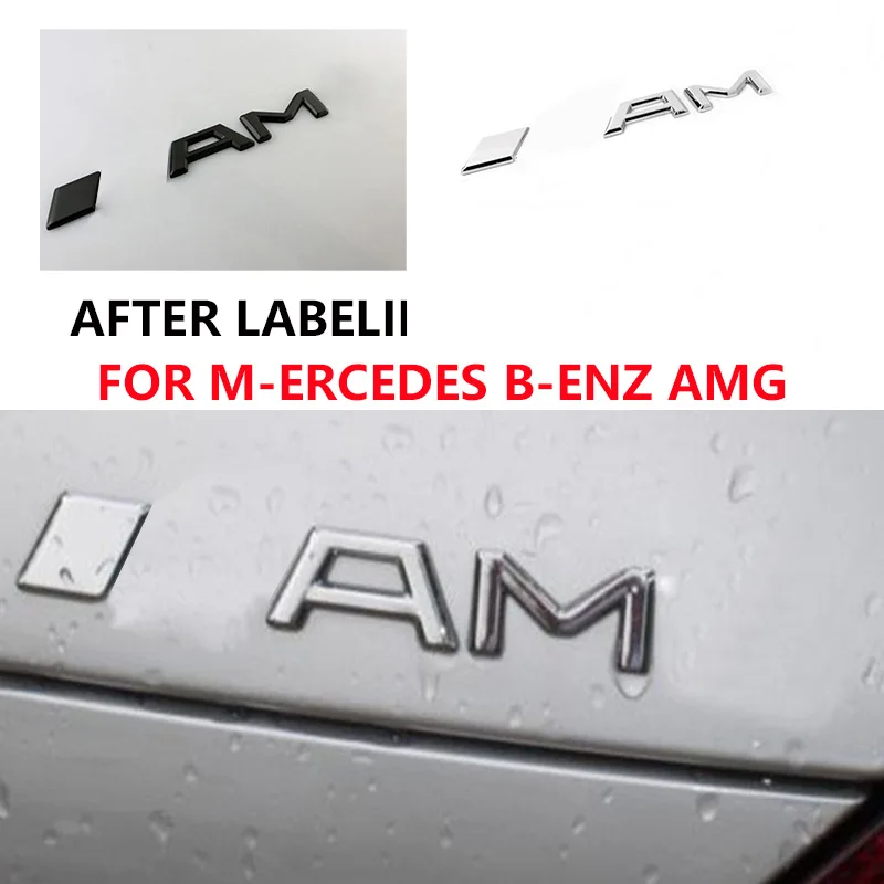 1pcs Car body sticker Car badge Emblem Labeling For Mercedes Benz AMG ...