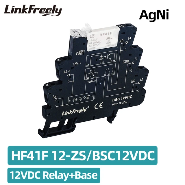 Mini LED Indicator Slim Interface Relay Module Din 6A 250VAC ...