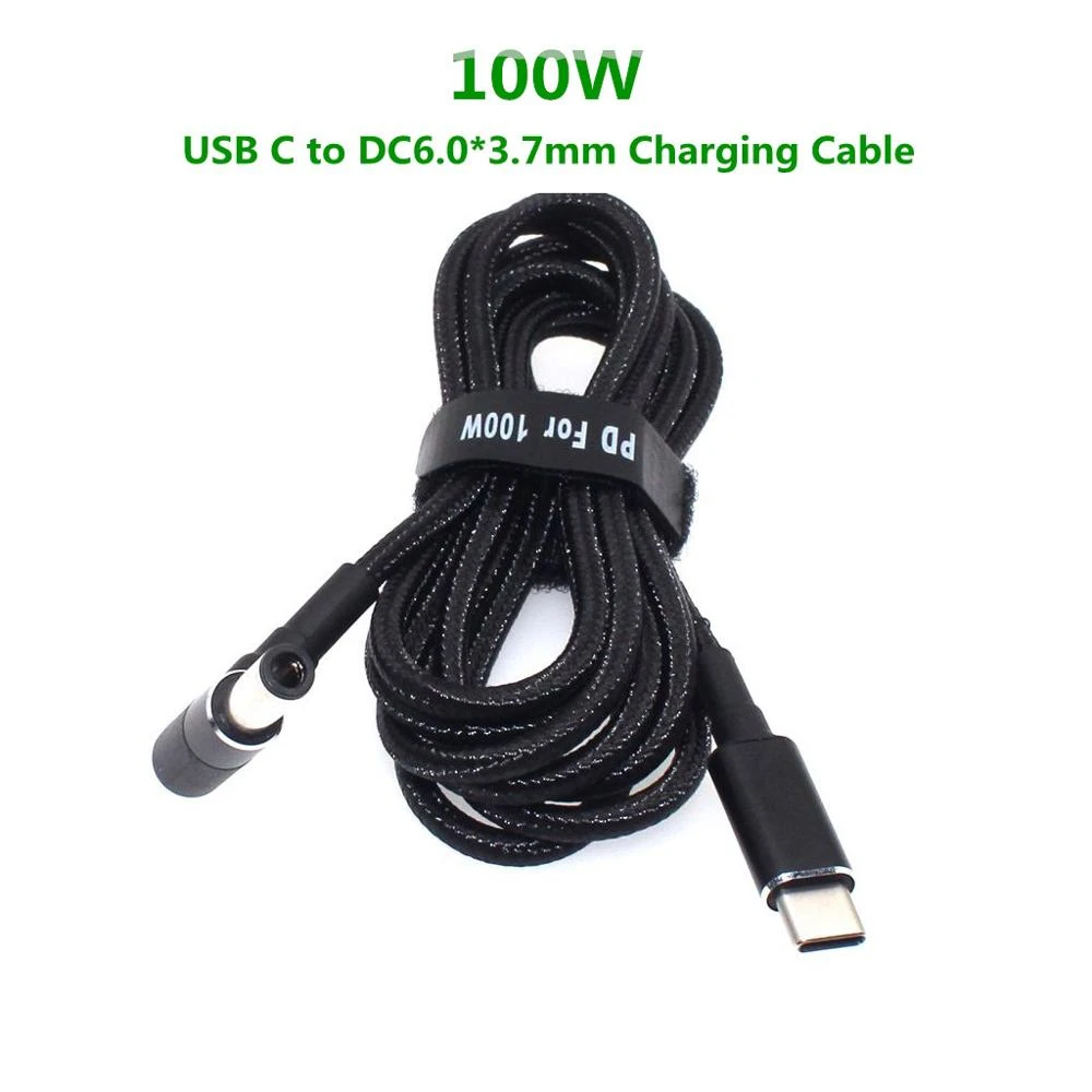 100w Usb Type C To 6.0x3.7mm Male Plug Converter Dual E-mark Chips Usb ...