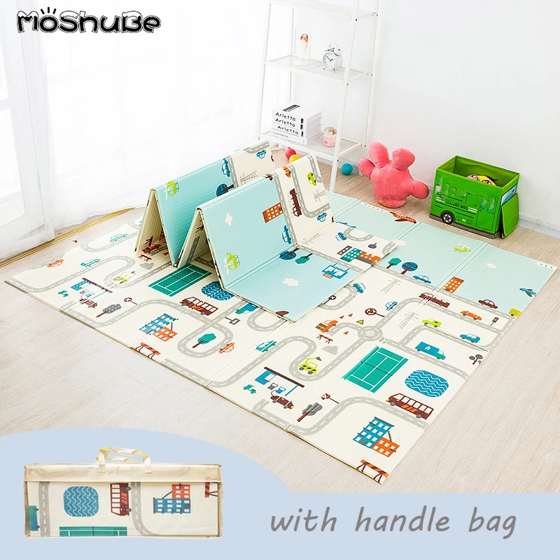 Foldable Baby Play Mat Xpe Puzzle Mat Educational Children's Carpet In ...