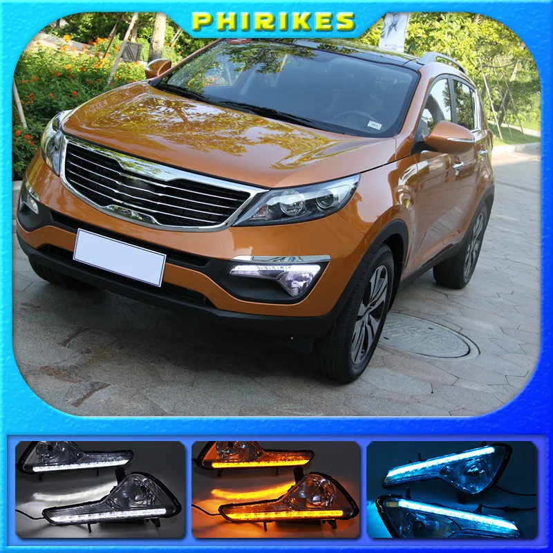 2x LED Daytime Running Fog Lights Lamps DRL White For Kia Sportage R 2x-led-daytime-running-fog-lights-lamps-drl-white-for-kia-sportage-r