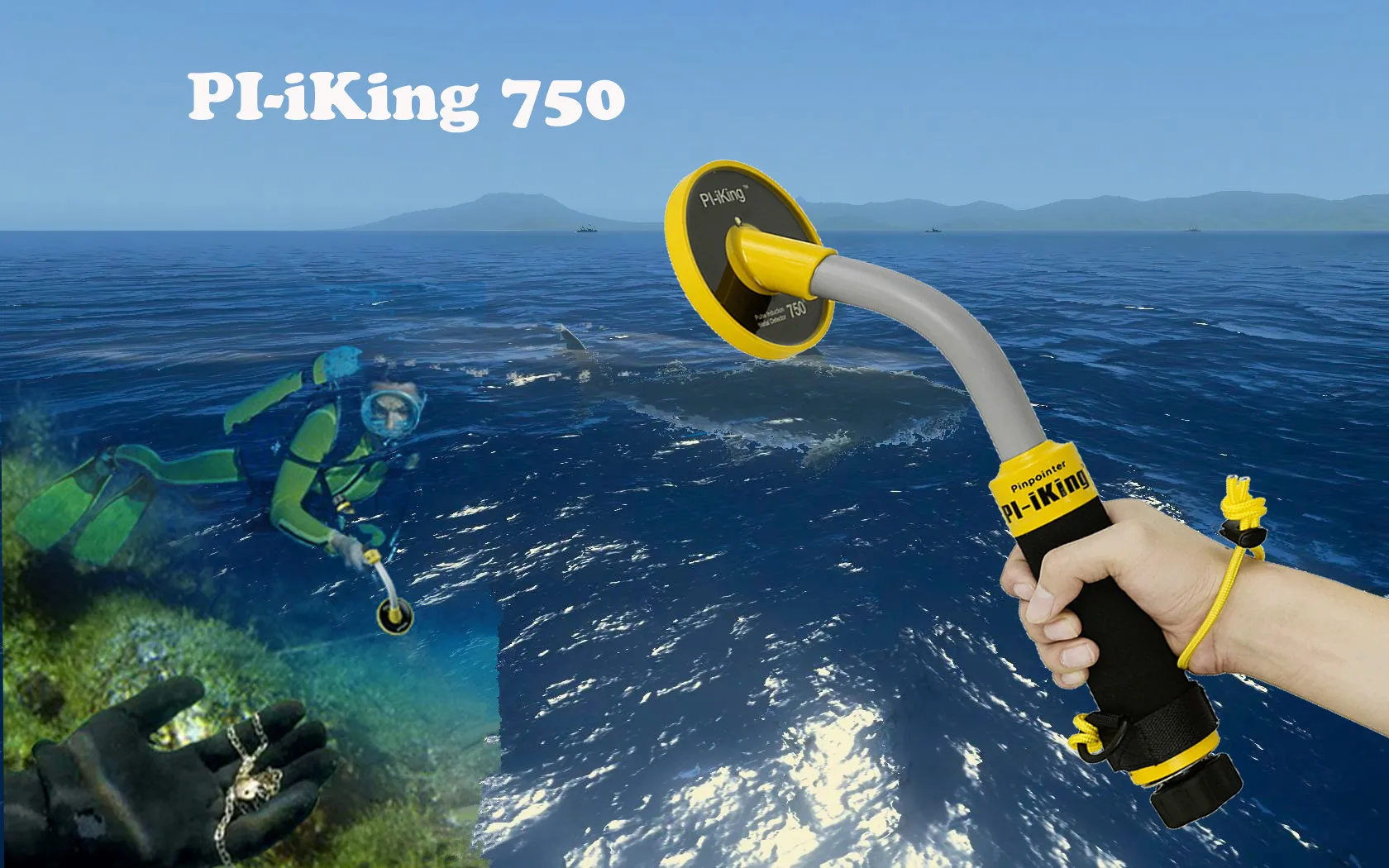 Pi-iking 750 30m Targeting Pinpointer Pulse Induction (PI) Underwater ...