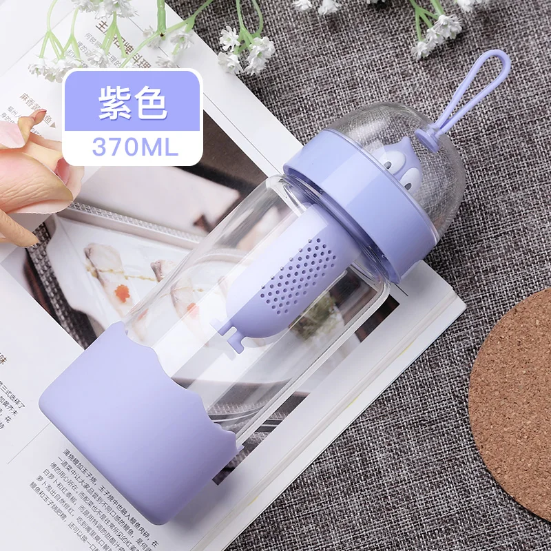 Taza coreana Simple, vaso transparente de vidrio con personalidad ...