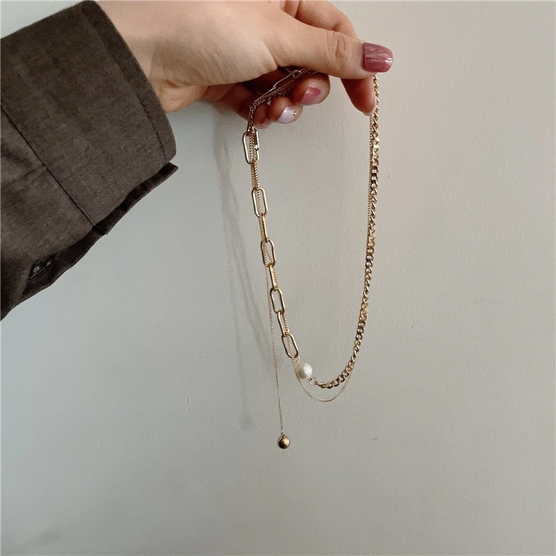 18k Gold Layered Pearl Chain - munimoro.gob.pe