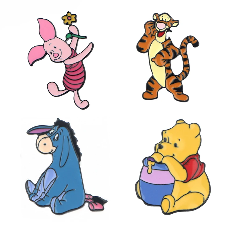 LT836-Anime-Pooh-Bear-Icons-Cute-Enamel-Pin-Badge-Cartoons-Collar-Lapel ...